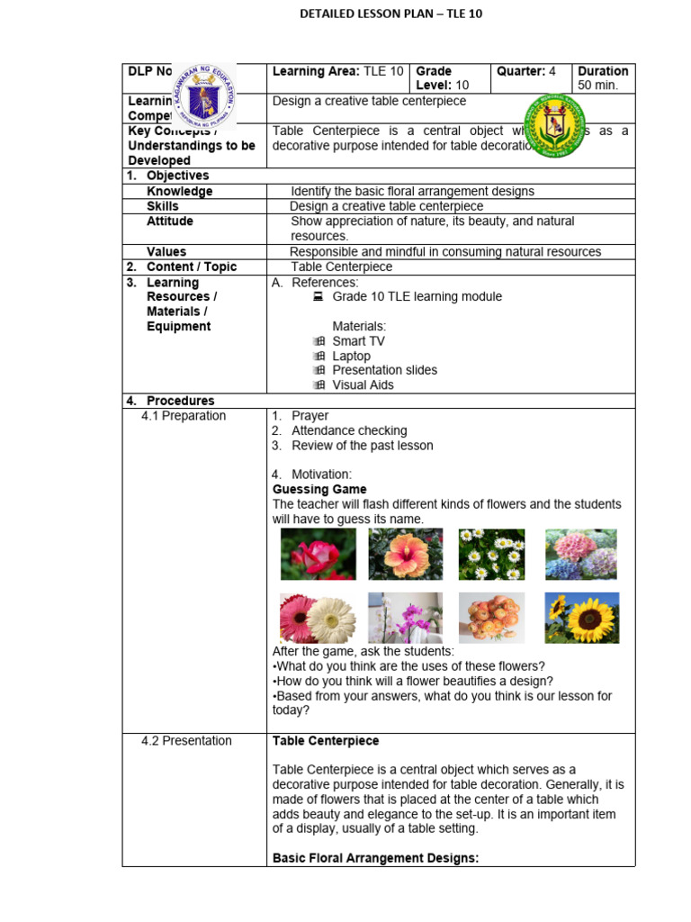 Grade 7 - Ict - DLP | PDF | Triangle | Learning