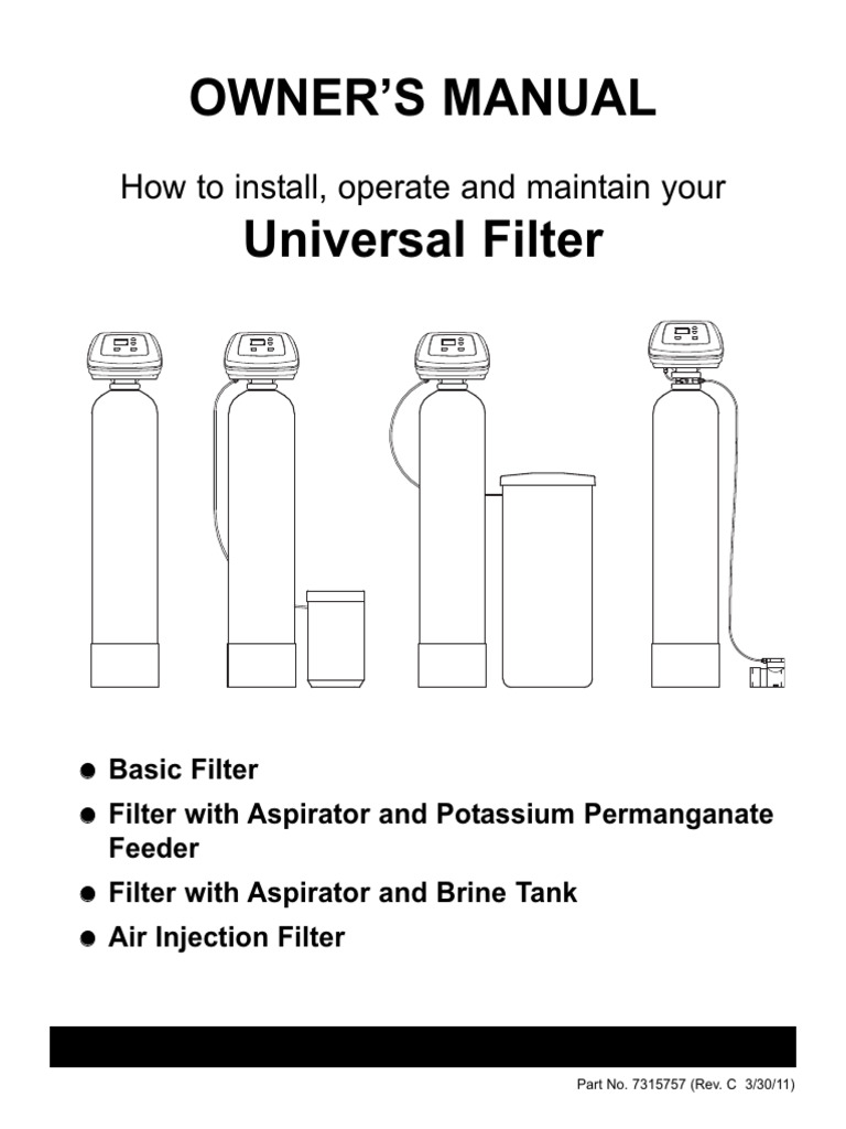 Ecowater Universal Filter Pdf