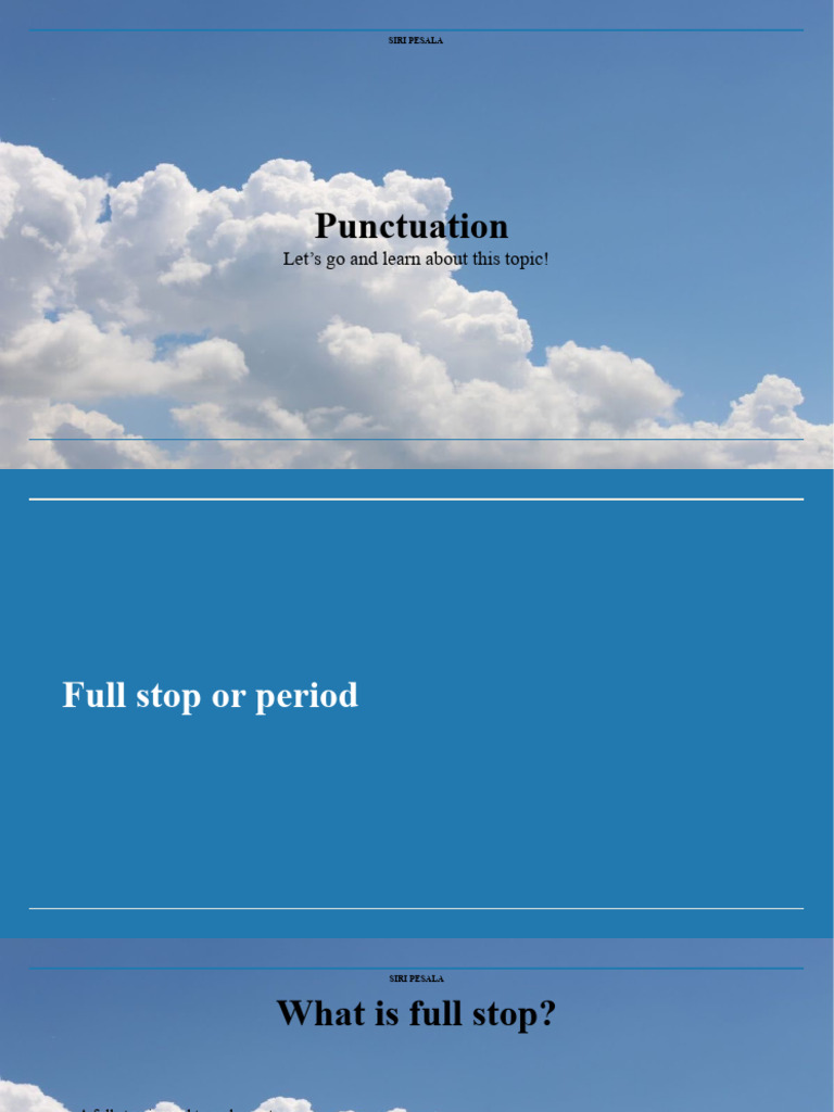 Punctuation: Let's Go and Learn About This Topic! | PDF | Punctuation | Comma