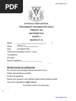 2023 P6 FMA Mendaki PSLE (Paper 1) | PDF | Mathematics