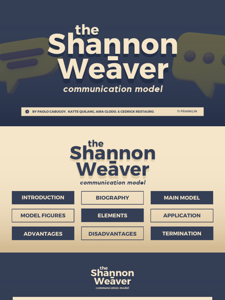Disruption in Shannon-Weaver Model | PDF | Communication | Computer Science