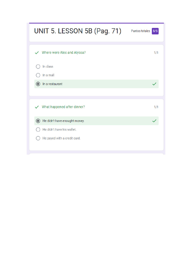 Unit 5 Lesson5b | PDF