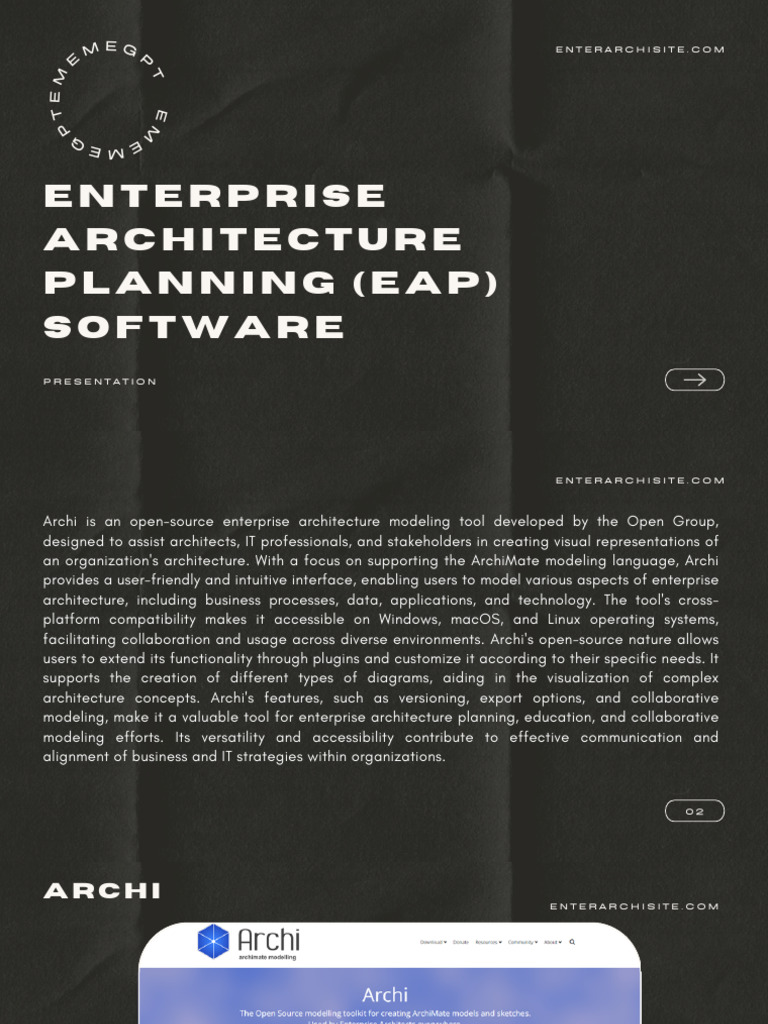 Enterprise Architecture Planning EAP Software EMEMEGPT | PDF ...