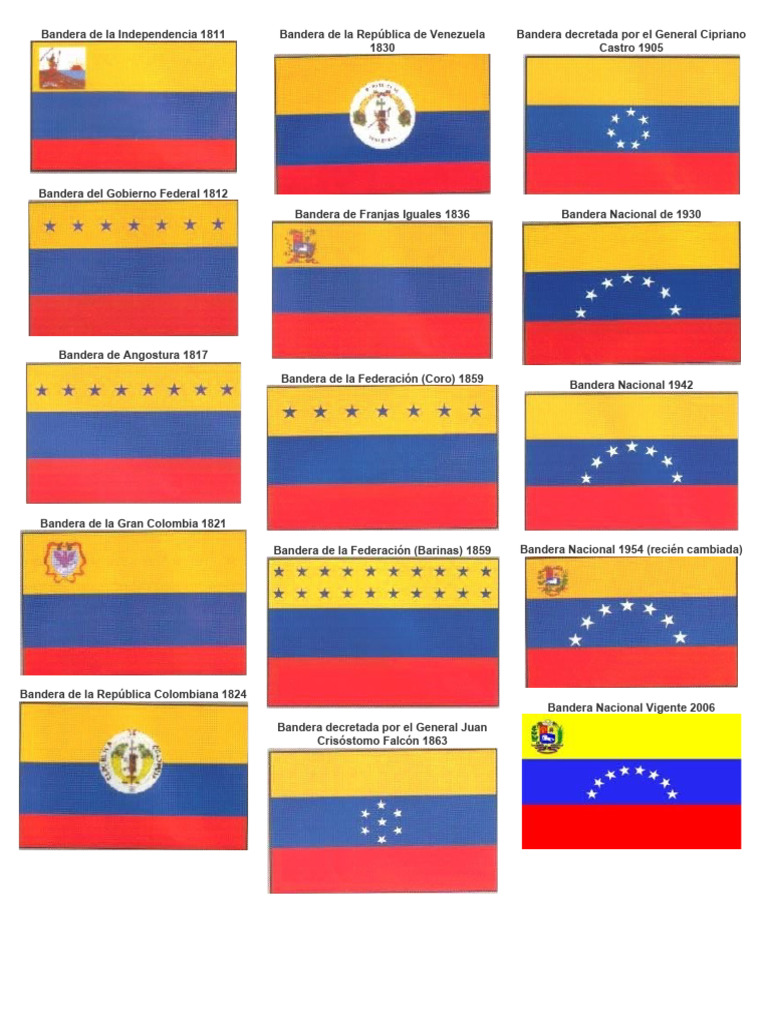 Banderas de Venezuela | PDF | Historia