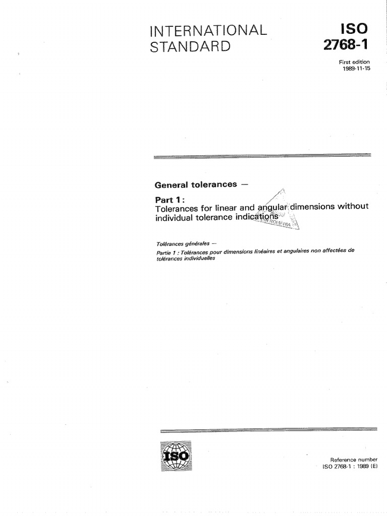 2768-1 1989 (Iso) | PDF