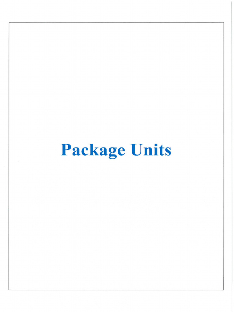 Index-Package Units | PDF