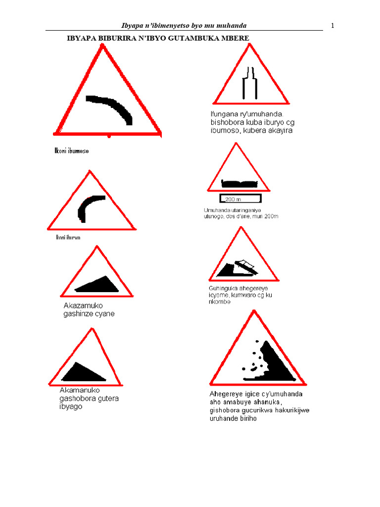 Ibyapa N'ibimenyetso Byo Mu Muhanda | PDF