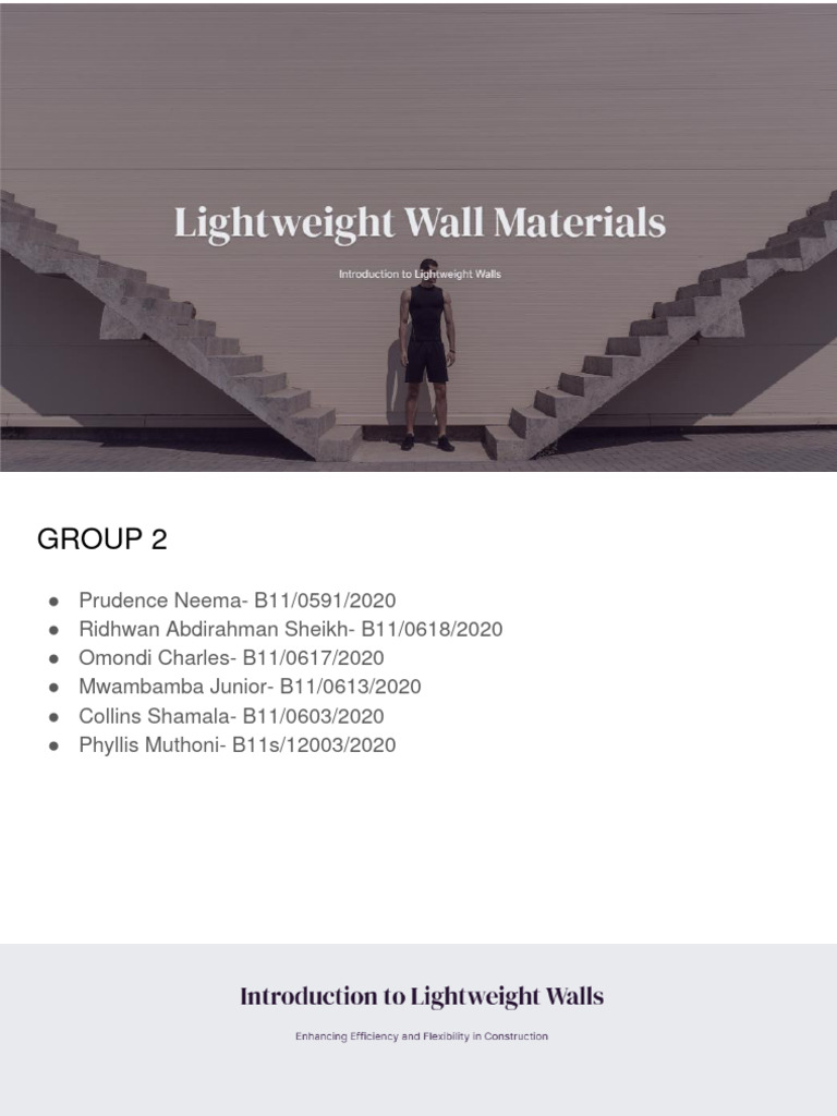 Light Weight Wall Structures | PDF