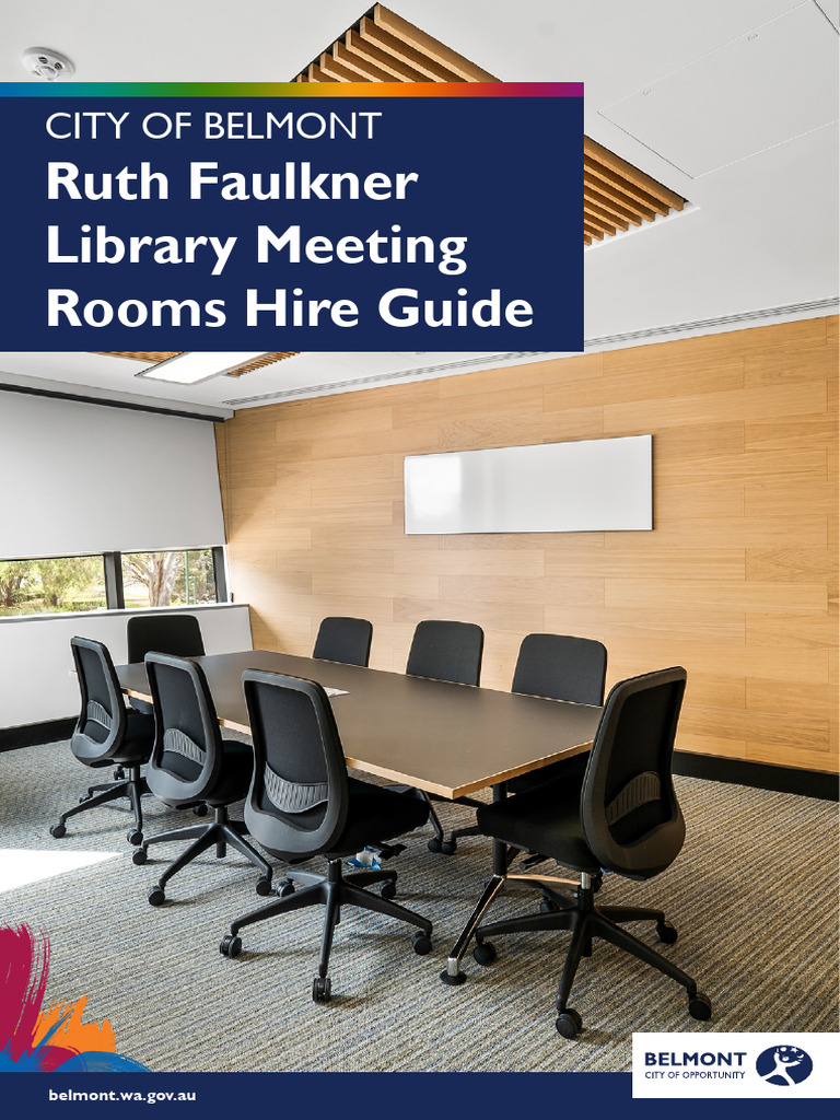 City of Belmont Ruth Faulkner Library Meeting Rooms Hire Guide | PDF ...