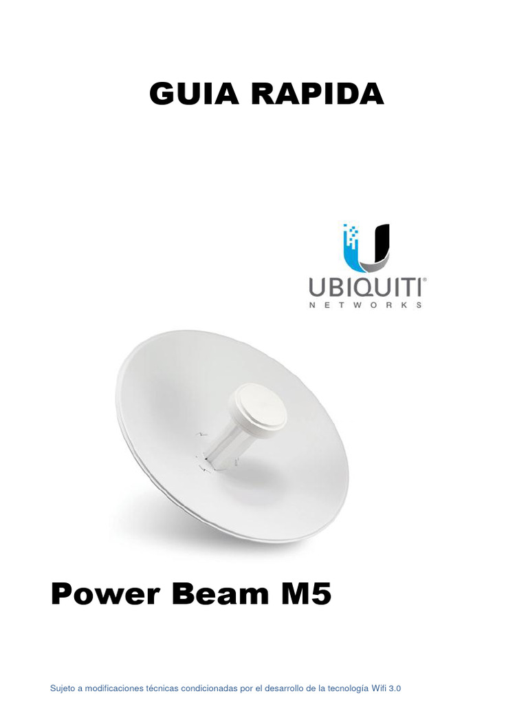 Power Beam m5 | PDF | Wifi | Protocolos de internet