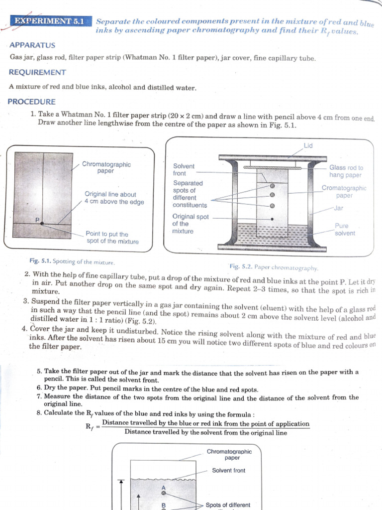 experiment no. 3 | PDF | Mixture | Chromatography