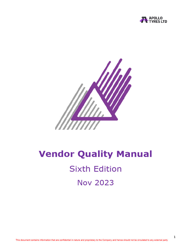 VQM 6.0 Final Version 09-11-23 | PDF | Supply Chain | Quality Management