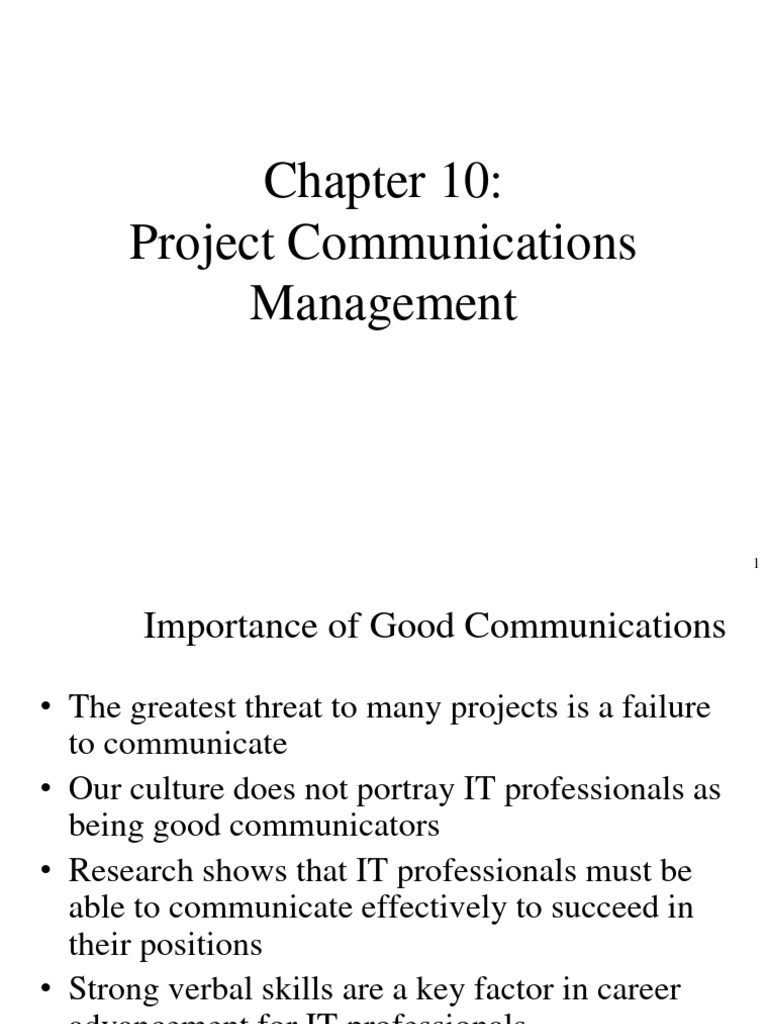 Project Communications | PDF | Project Management | Communication
