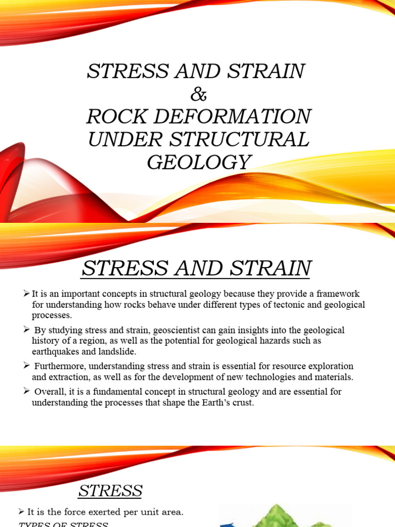 Ss and Strain Rock Deformation Under Structural Geology | PDF | Geology ...