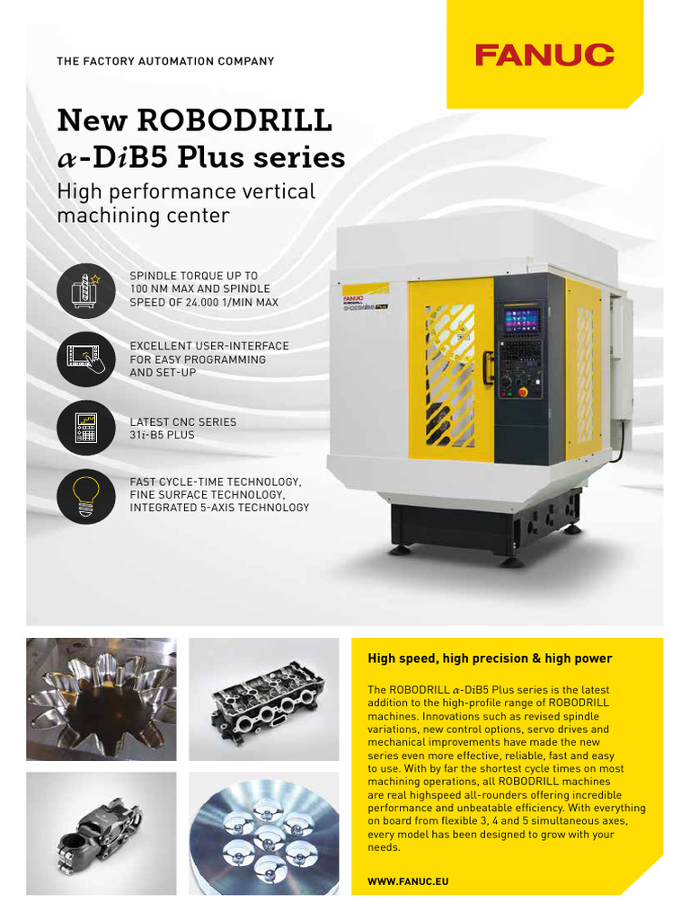 ROBODRILL a-DiB Plus Series flyer-EN | PDF | Pascal (Unit) | Manufactured Goods