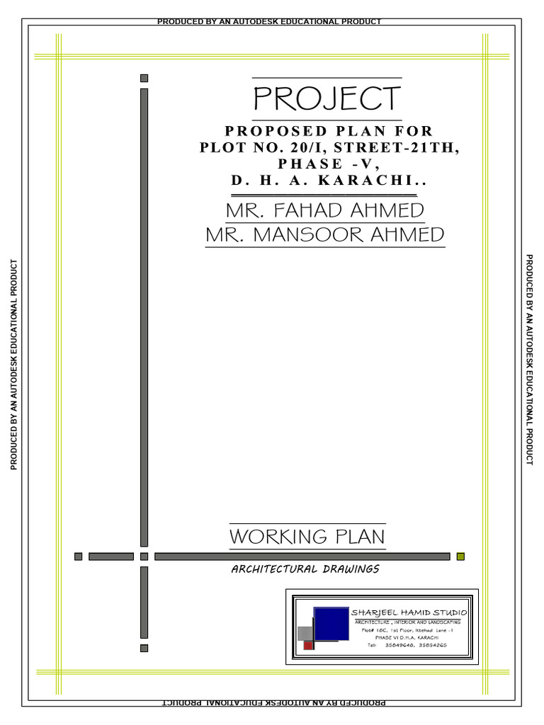 Autodesk Project Working Plan | PDF