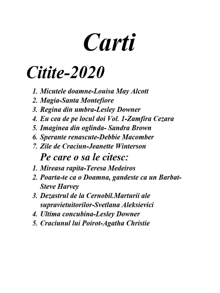 Carti | PDF