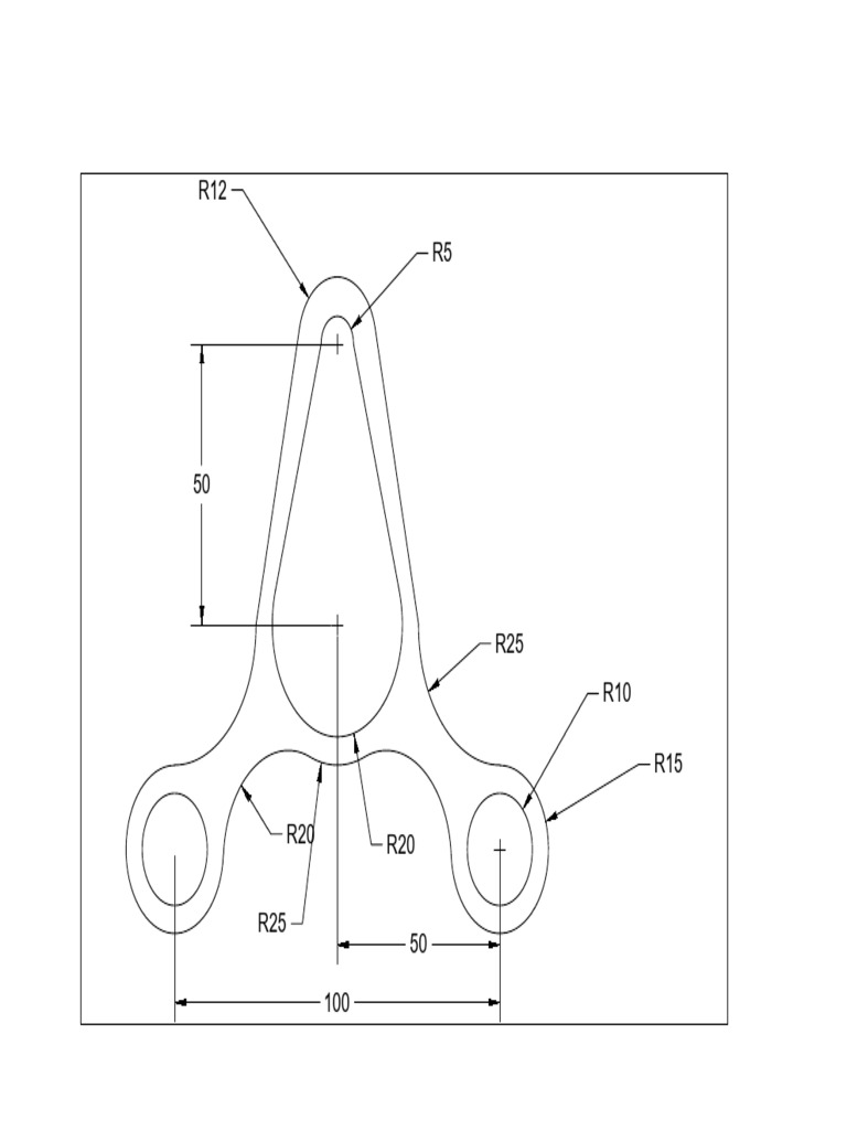 AutoCAD Practice Drawings With PDF | PDF