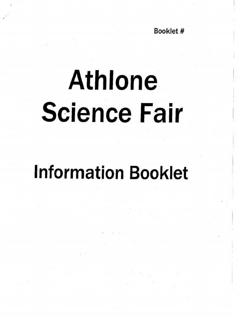 Science Fair Booklet | PDF