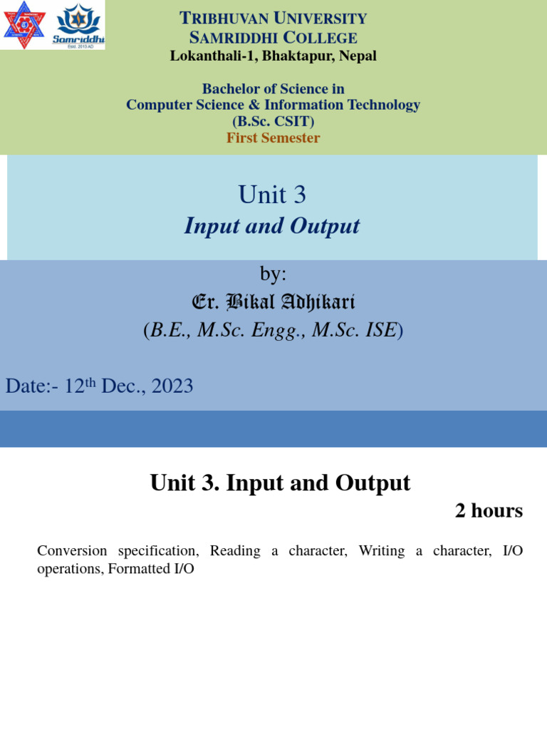 Unit 3 | PDF Unit 3 | PDF