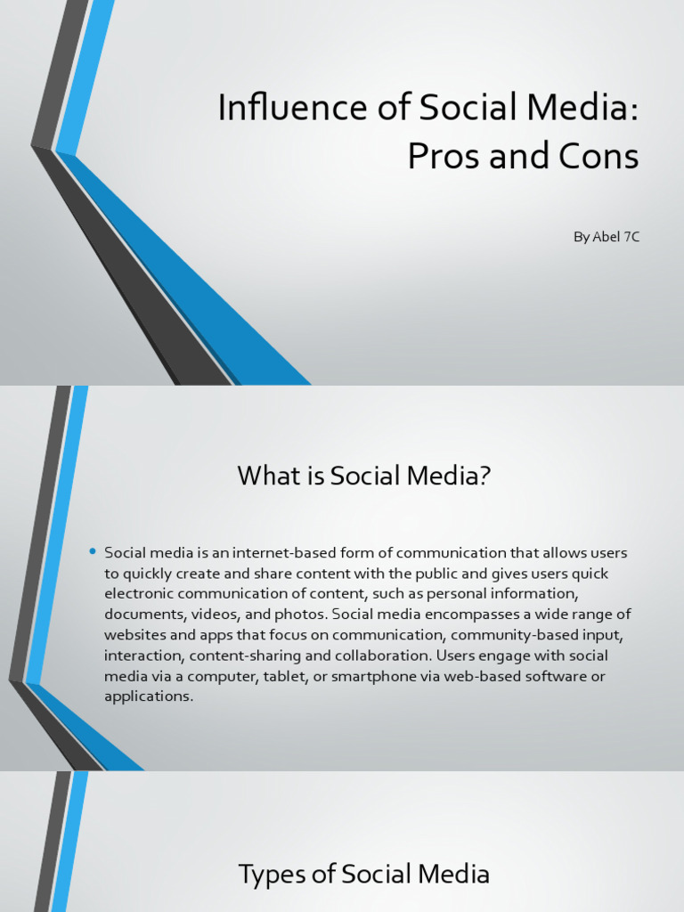 Social Media: Benefits and Drawbacks | PDF