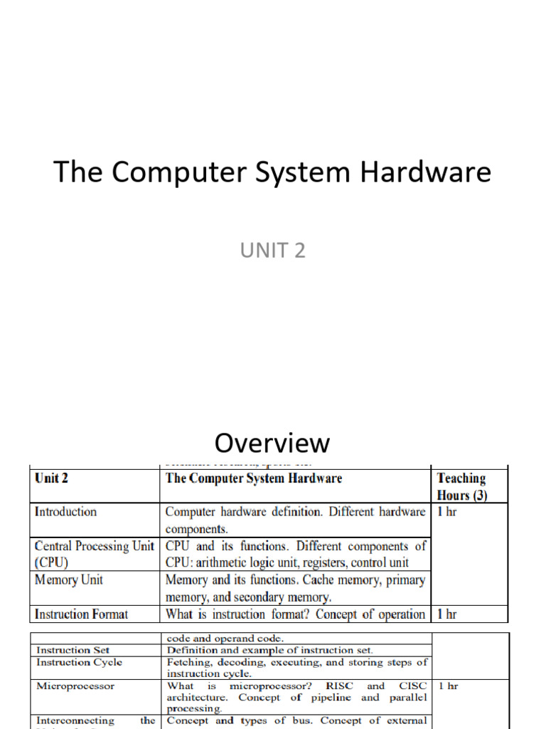 Unit2 PDF | PDF | Central Processing Unit | Computer Data Storage