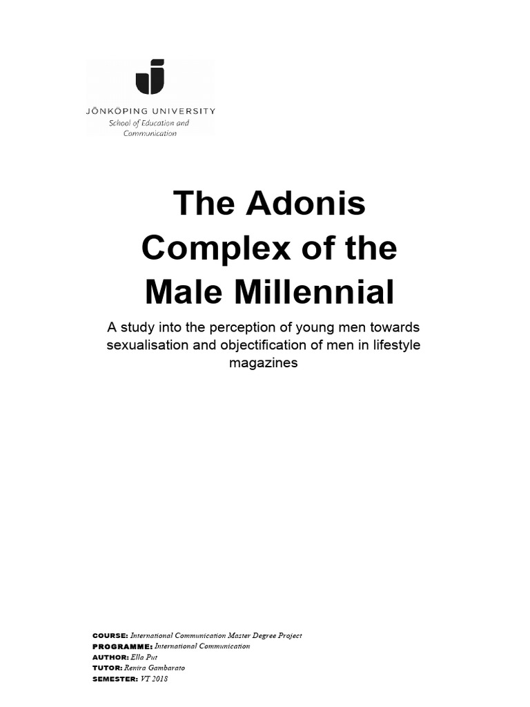 The Adonis Complex of Men | PDF | Body Image | Gender