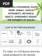 Grade 2 ENGLISH Activity Sheets Q1 | PDF | Sound | Hearing