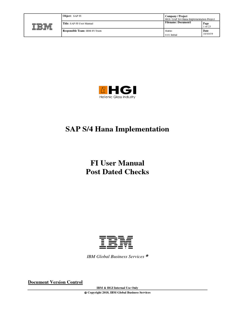 Sap Fi 06 Post Dated Checks PDF Free | PDF | Menu (Computing) | Information