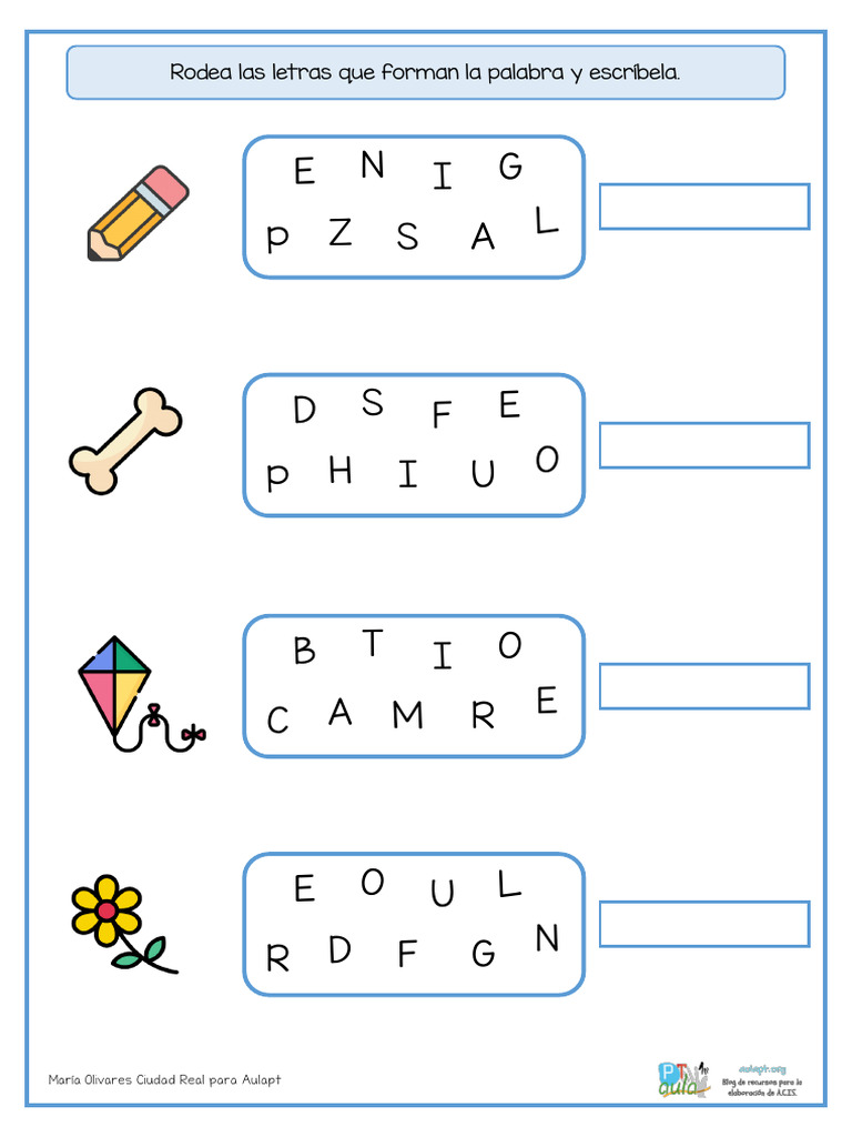 Letras Que Forman La Palabra | PDF