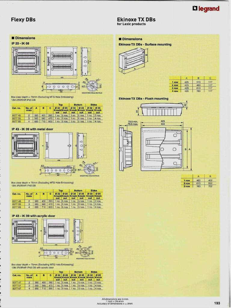 Legrand Flexy D.B | PDF
