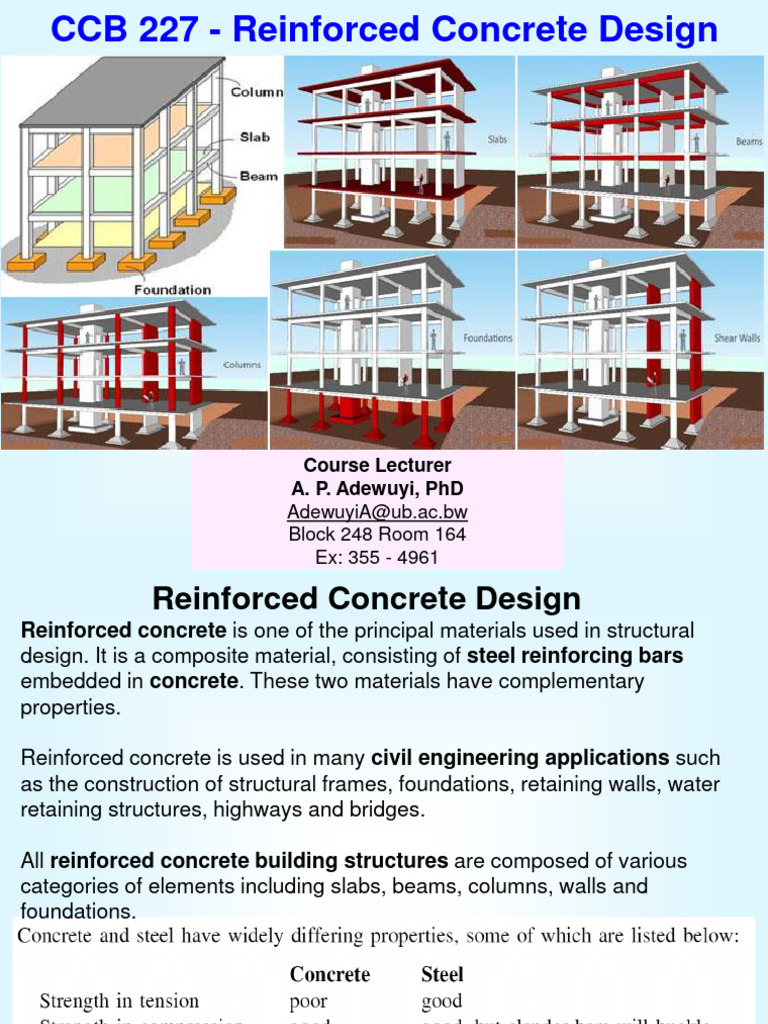 Lecture 1 - RC Design To Eurocode 2 - 29.01.2024 | PDF | Deformation ...