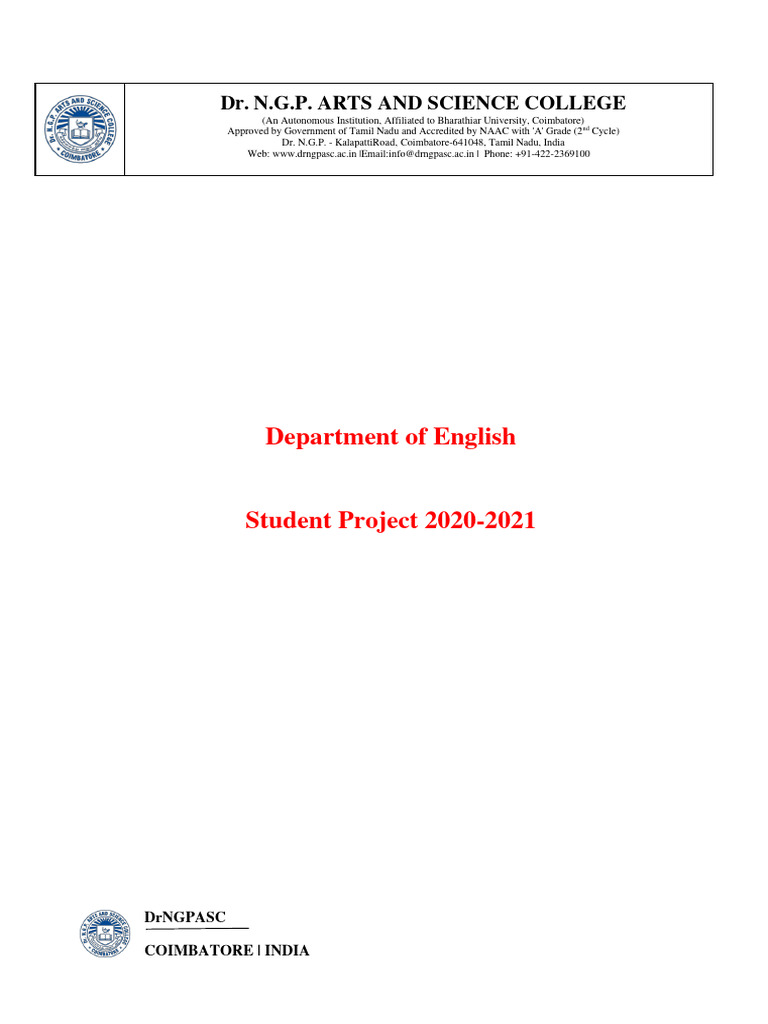 Ba Eng PG Project 2020-2021. | PDF | Academic Degree | Doctor Of Philosophy
