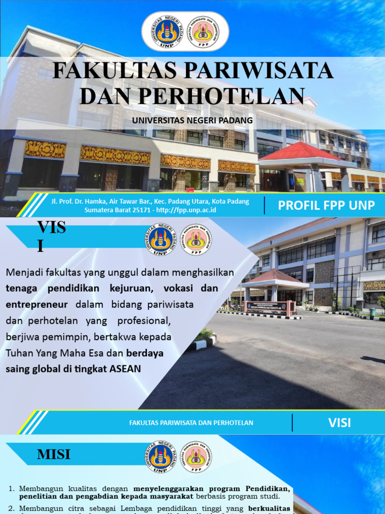 Profil Fakultas Pariwisata UNP | PDF | Karier & Perkembangan