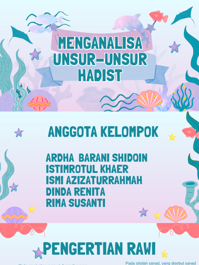 Unsur dan Syarat Rawi Hadits | PDF | Filsafat | Sejarah