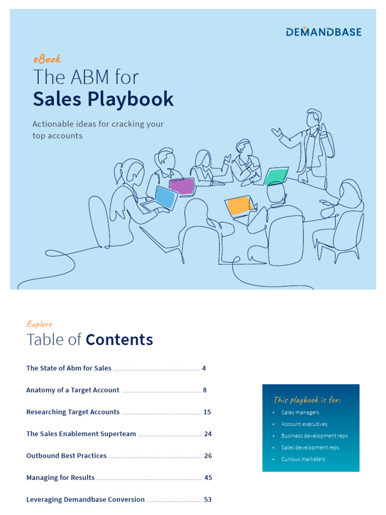 Ebook Abm For Sales Playbook | PDF | Sales | Marketing