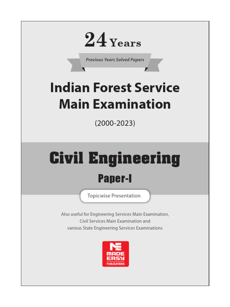 CE - IFS - Paper - 1 - 2024 SAMPLE | PDF | Fluid Dynamics | Beam ...