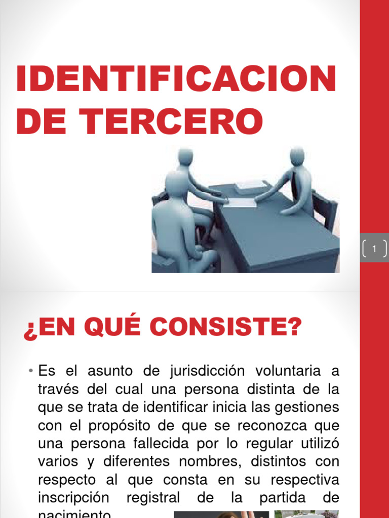 Identificacion de Tercero | PDF | Ley común | Justicia