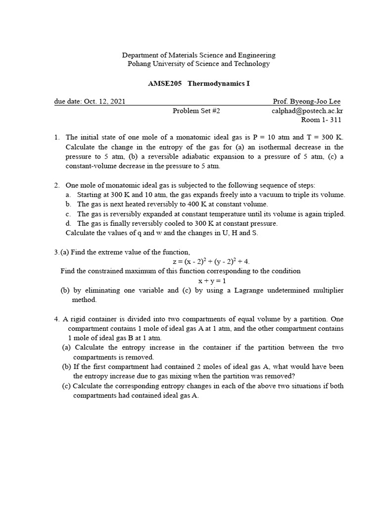 33번 | PDF | Gases | Chemistry