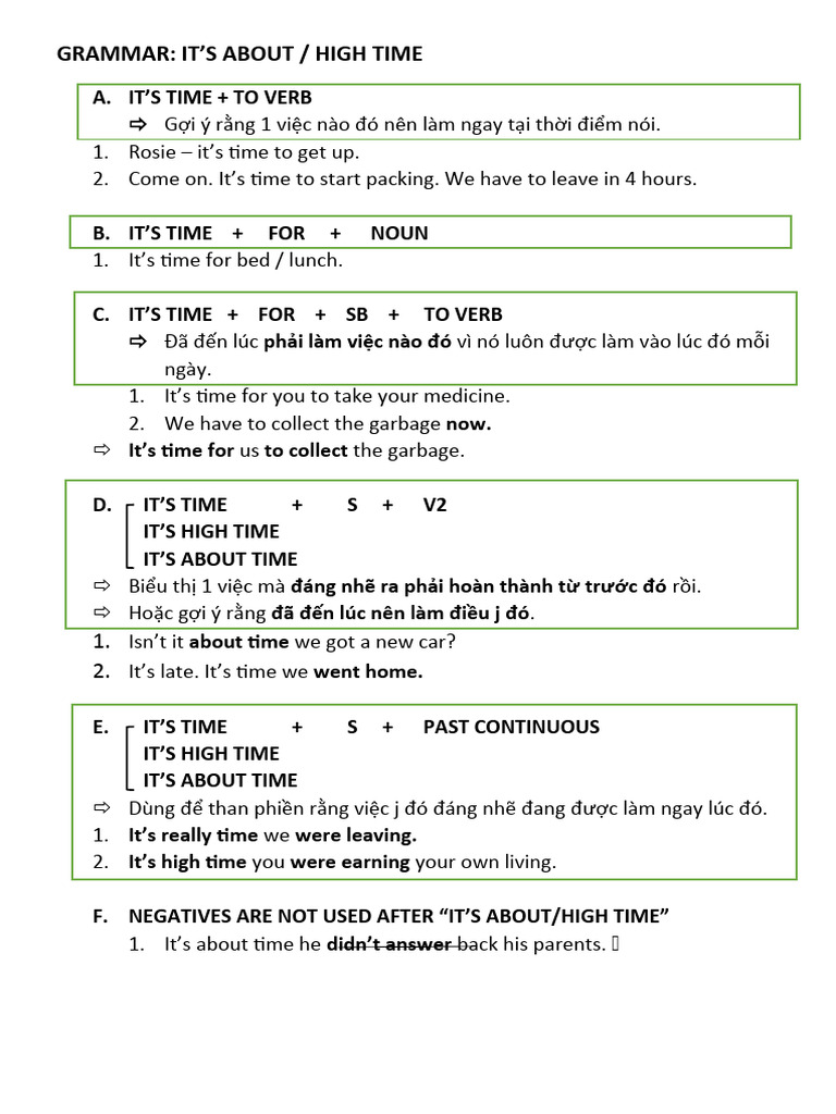 It's About High Time | PDF