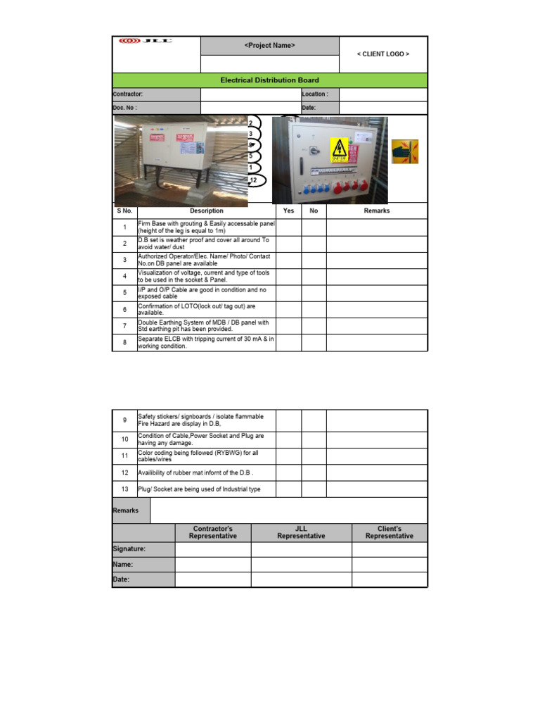 30 Equipment Checklists in One Excel Workbook | PDF | Electrical ...