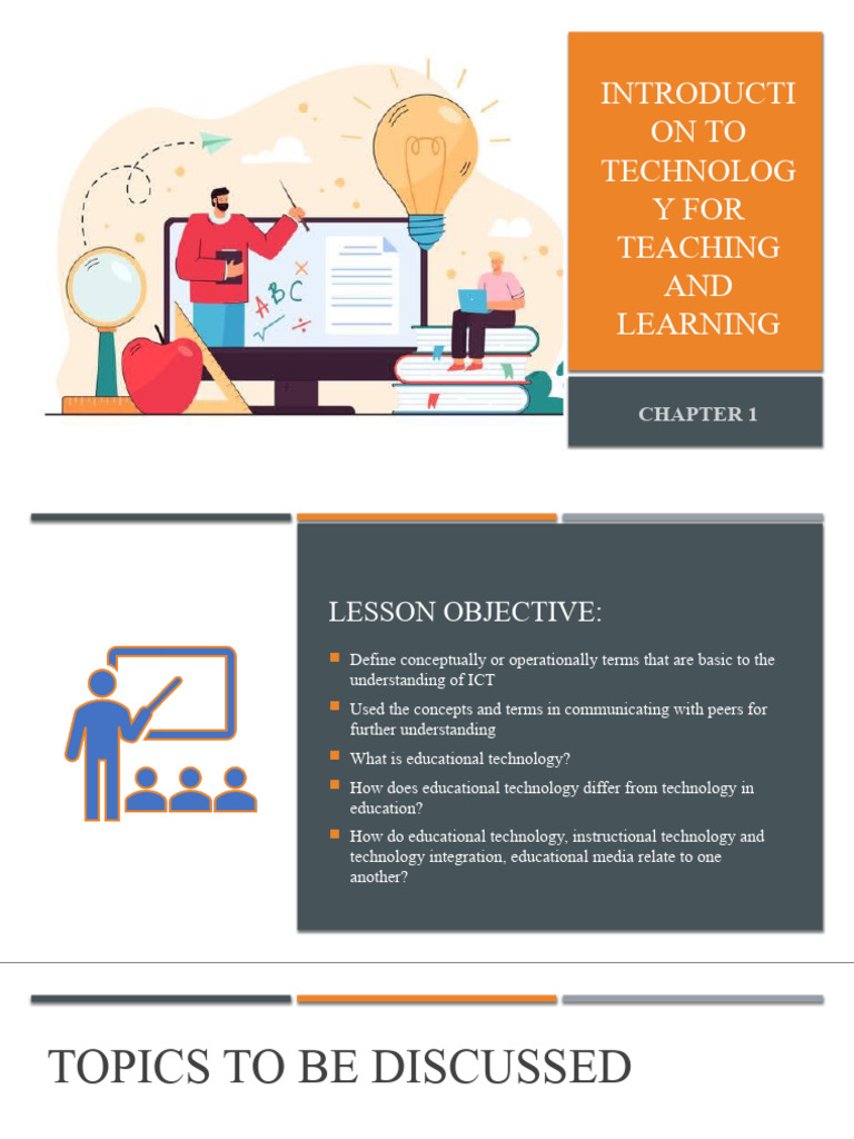 Chapter 1 - Introduction To Technology For Teaching and Learning | PDF ...