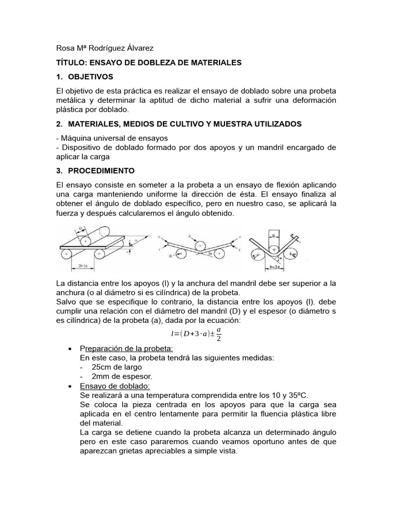 Doblado materiales | PDF | Ingeniería de Edificación | Mecanica clasica