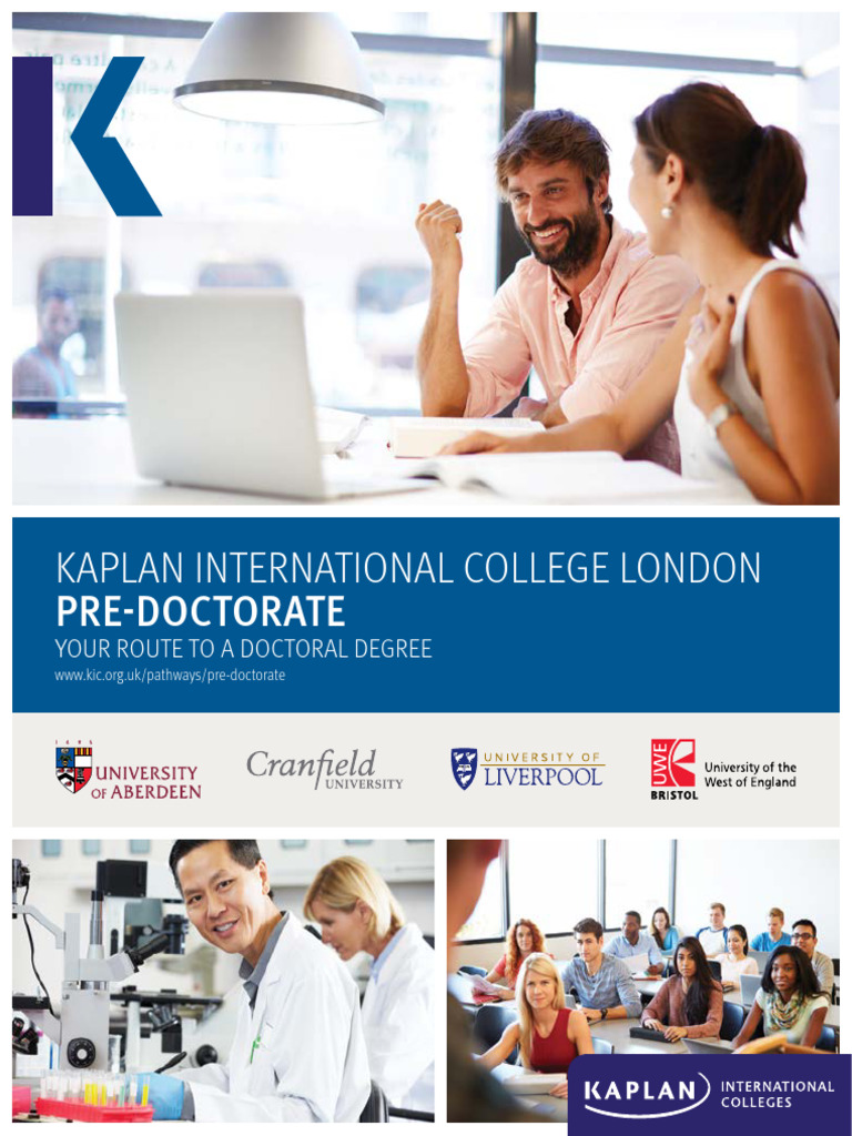 Kaplan Pathways Pre Doctorate Prospectus | PDF | Doctorate | Academic ...