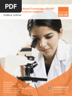 Cambridge IGCSE 0653 Combined Science Syllabus For Examination in 2025 ...
