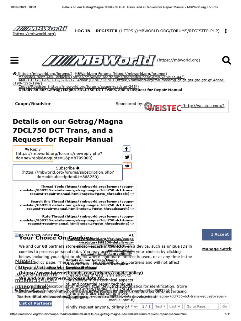 Details On Our Getrag - Magna 7DCL750 DCT Trans, and A Request For ...