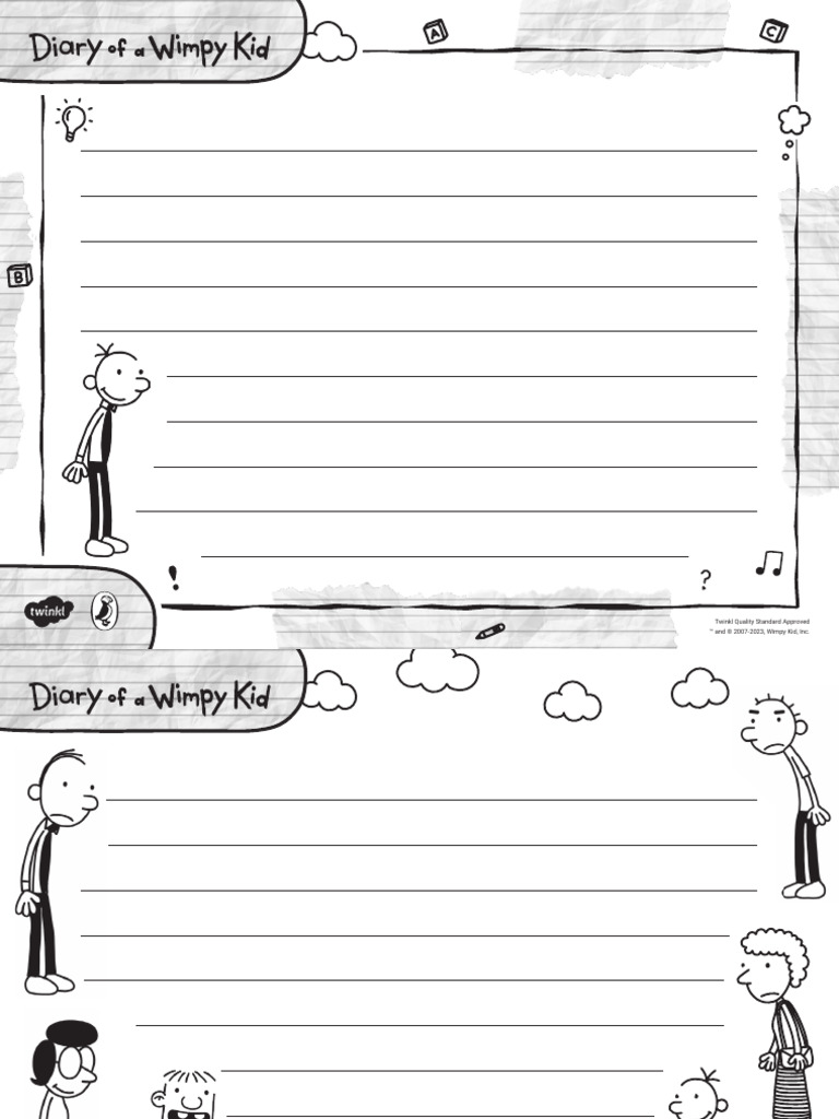 Writing Sheet For A Diary | PDF