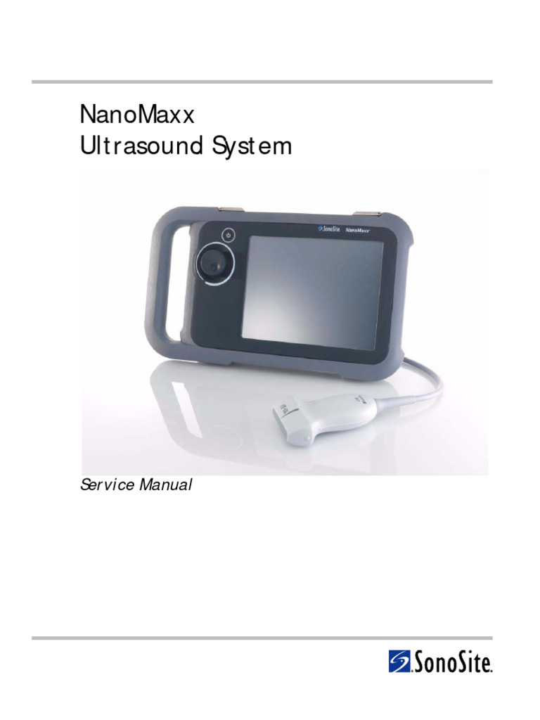 Fujifilm NanoMaxx Ultrasound - Service Manual | PDF | Medical ...