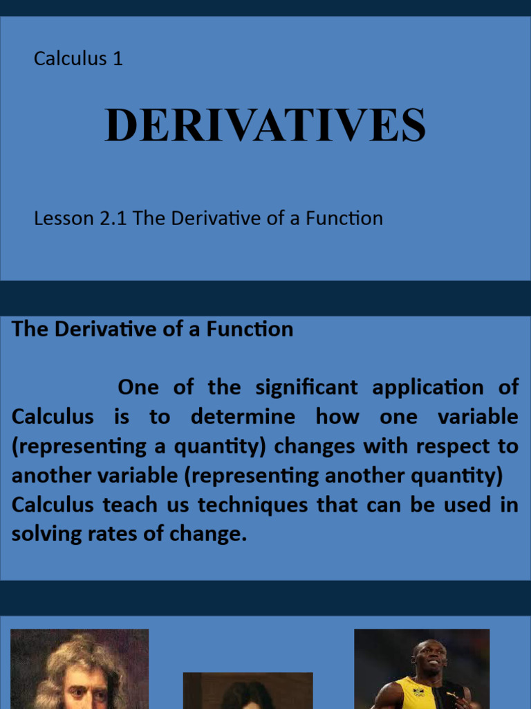 Derivative Basics in Calculus 1 | PDF | Derivative | Tangent