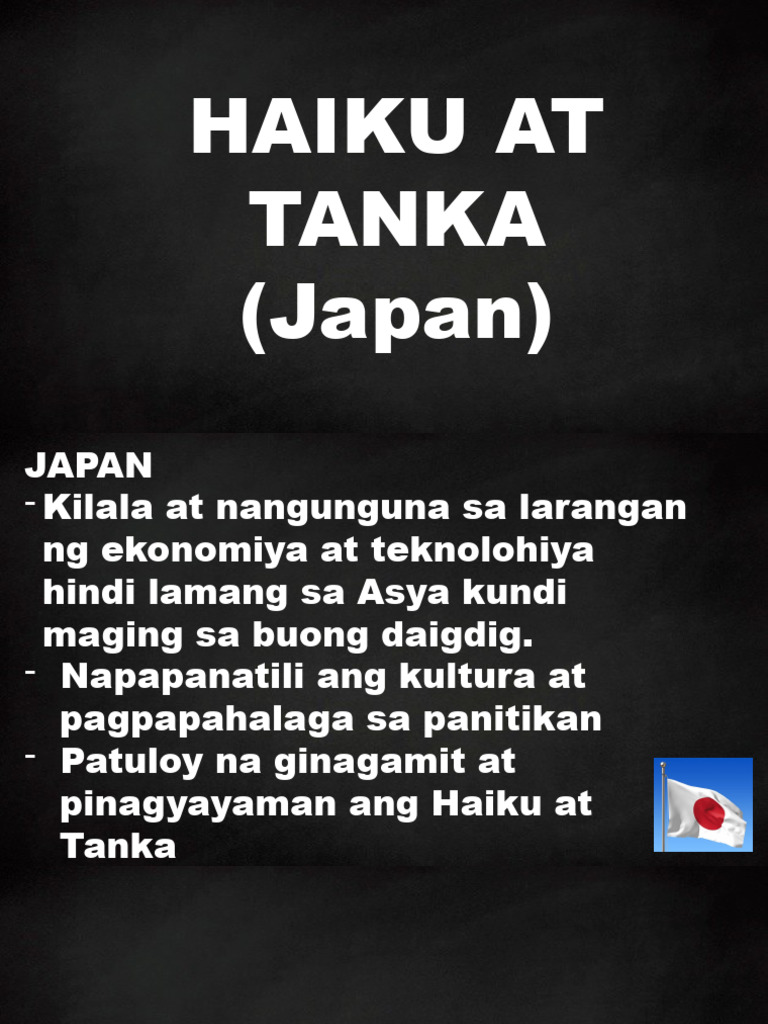 Haiku Tanka at Tanaga | PDF